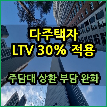 다주택자 LTV 30% 주담대 상환 부담 완화 : 네이버 블로그