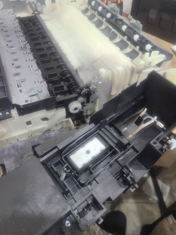 Hp7720 캐리지걸림 헤드수리 서비스스테이션교체 프린터수리 잉크잼 네이버 블로그