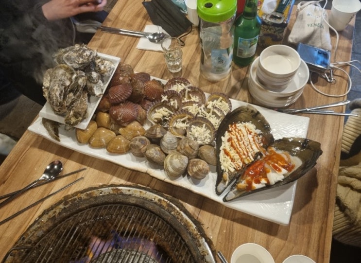 부천 중동역 술집 무한리필 조개구이 조개찜 맛집 무한조개따조 네이버 블로그