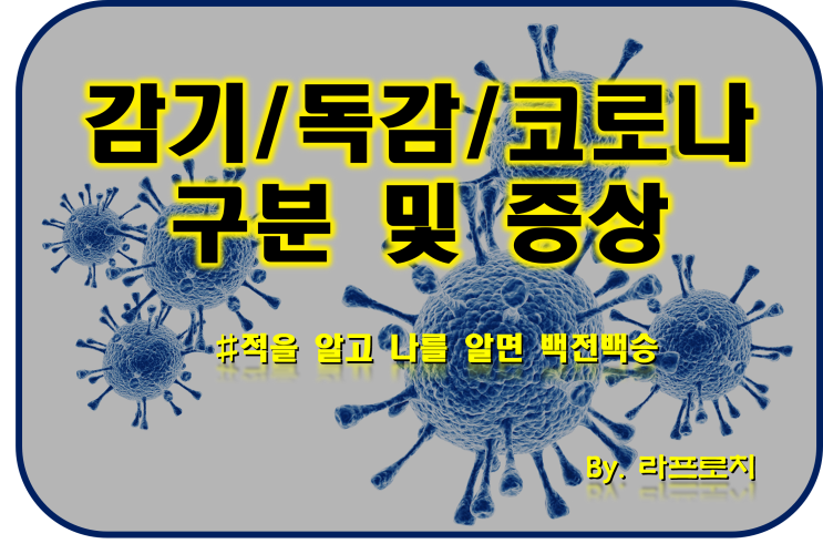 독감 감기 차이독감 감기 코로나 구분 및 증상 예방법 네이버 블로그