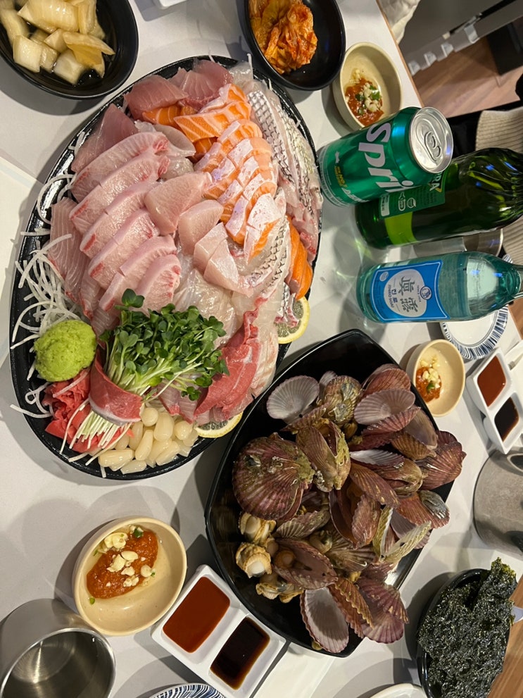 노량진 수산시장 추천 푸짐한 모듬회 맛집서산 안면도홍가리비목포집깔끔한 상차림 식당청해진 내돈내산 후기 네이버 블로그