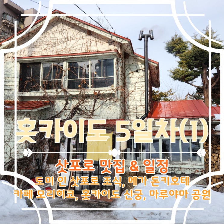115일 홋카이도 여행 5일차1 도미 인 삿포로 조식 메가 돈키호테 삿포로 카페 모리히코 홋카이도 신궁