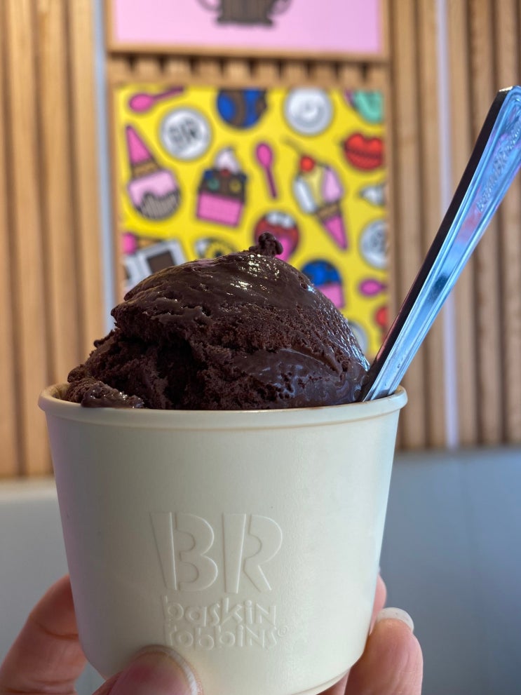 배스킨라빈스 2월 아이스 기라델리 초콜릿 베라 루나치즈케이크. 아이스크림케이크 : 네이버 블로그