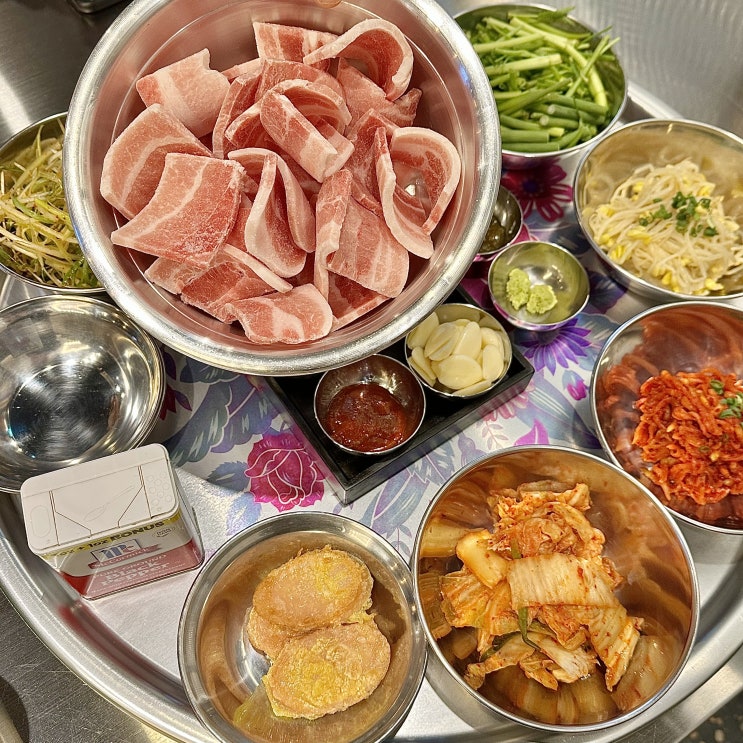 송도 냉삼 참피온삼겹살 인천 트리플스트리트 맛집 추천 네이버 블로그