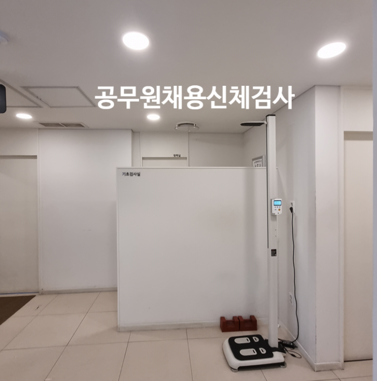 공무원채용신체검사 비용과 과정 네이버 블로그
