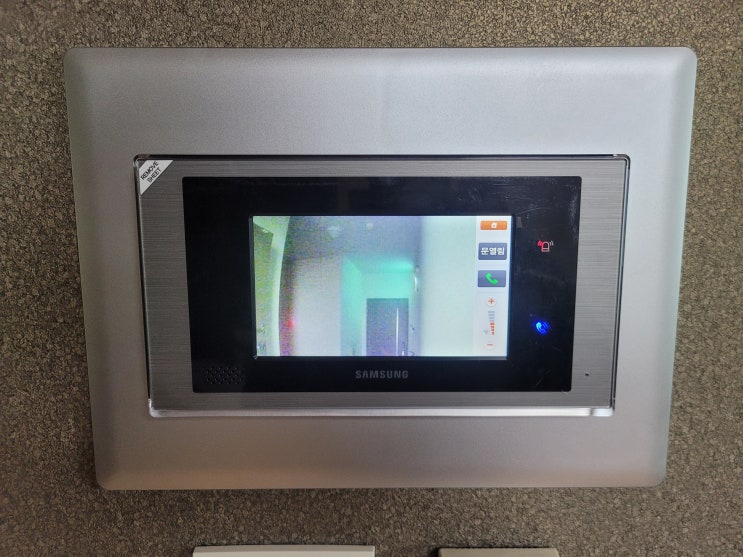 인천 미추홀구 주안동 더월드스테이트1단지 삼성 비디오폰 SHT-3527XA 교체 후기 : 네이버 블로그