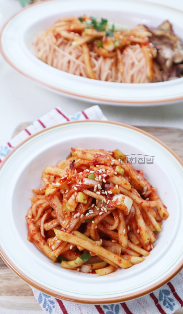 편스토랑 어남선생 무생채 만드는법 류수영 비빔국수 레시피 무생채무침 무우생채 만들기 네이버 블로그