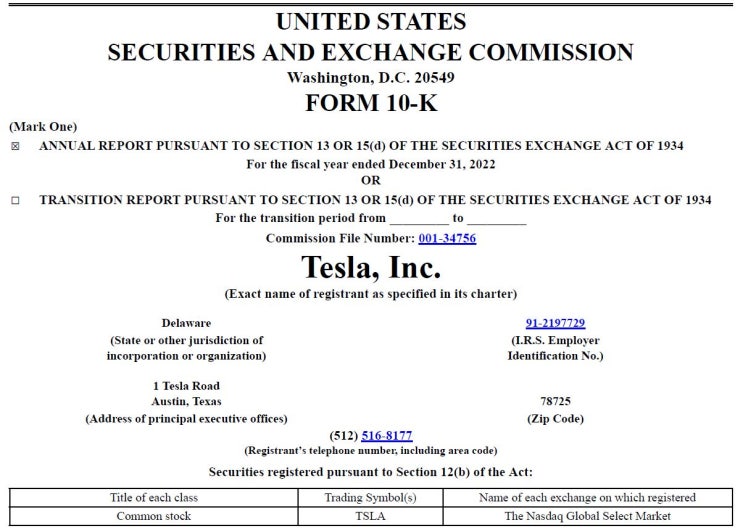[기업분석] TESLA : 4Q22 10-K 내용 정리 1편 - ITEM 1. Business : 네이버 블로그