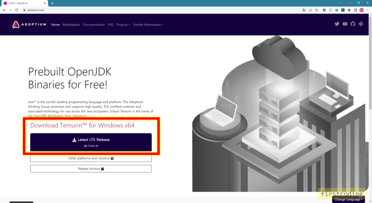 [firstcoding] Open JDK 설치 ( 윈도우에 Open jdk설치, Java17, windows10 ) : 네이버 블로그