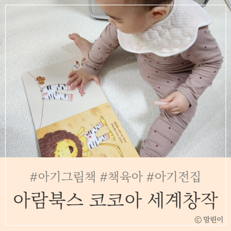 아기그림책 12개월 아이 책육아 아람북스 코코아 세계창작 네이버 블로그