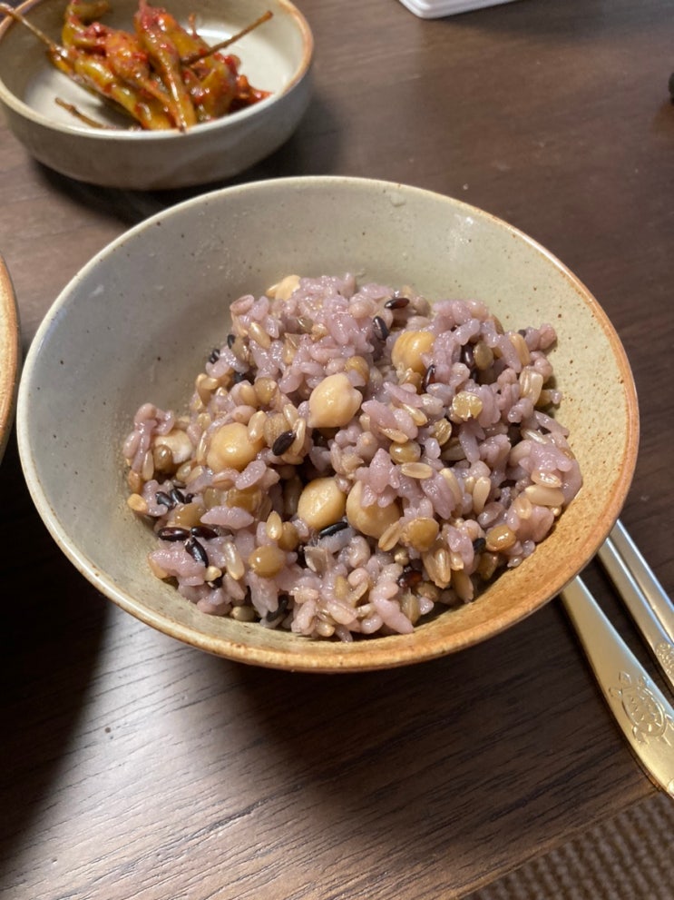 무쇠솥으로 잡곡밥 만들기(르쿠르제) : 네이버 블로그