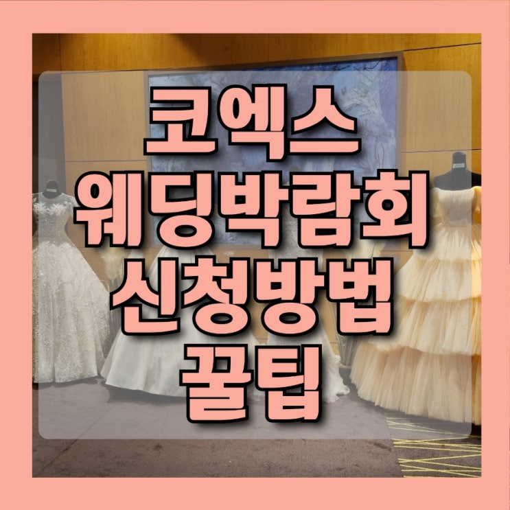 코엑스 웨딩박람회 결혼준비시작 박람회 전 알고갈것들 결혼준비 꿀팁 공유 네이버 블로그