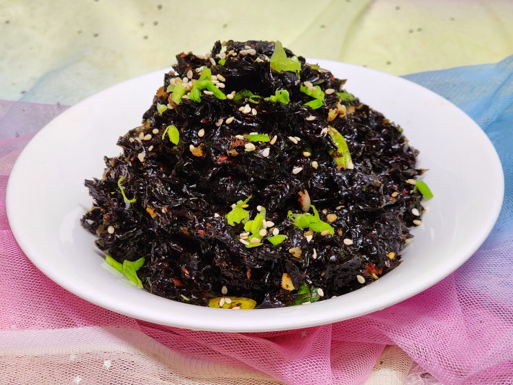 마른김무침 밥반찬 최고 곱창김무침 만드는 법 네이버 블로그