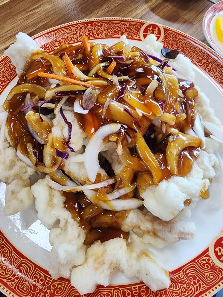 장성 수타면과 찹쌀탕수육맛집 젠시오 장성호점 네이버 블로그