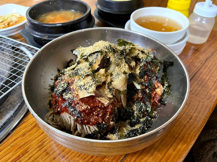 고양화전역 메밀막국수와 왕갈비 돼지양념갈비 돼지생갈비 비빔막국수 곱빼기 무료주차포장 네이버 블로그