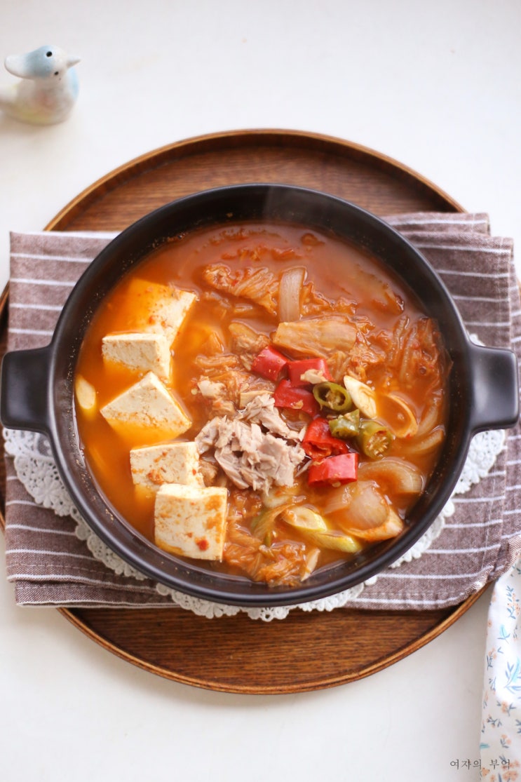 참치김치찌개 맛있게 끓이는법 간단한 백종원 참치김치찌개 레시피 두부김치찌개 캔참치요리 네이버 블로그