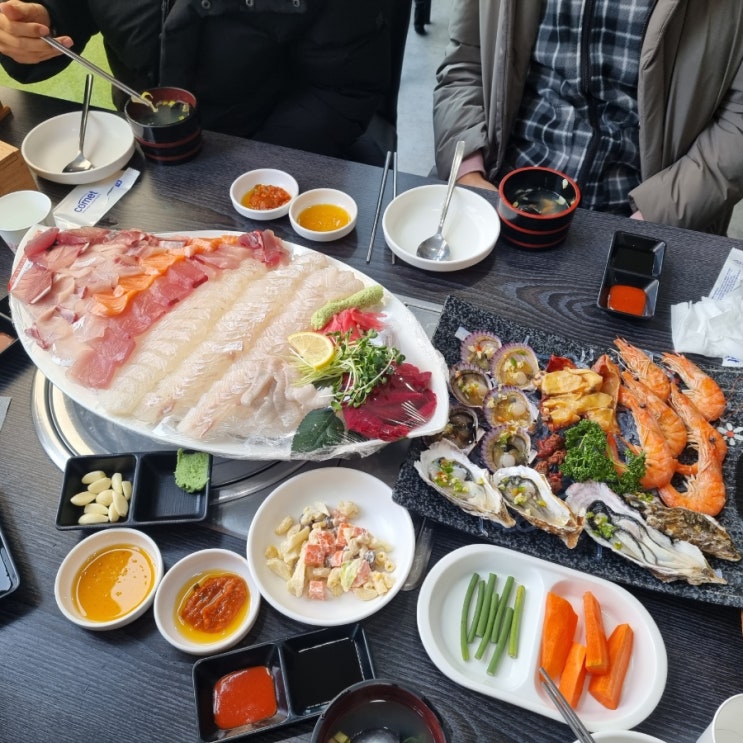 아라뱃길 회센터 대청도혁이네 제철모듬회 And 개불 광어랑 방어회 최고 네이버 블로그