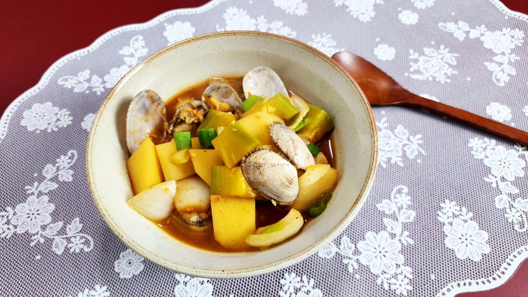 간단 된장찌개 끓이는법 감자된장찌개 아침반찬 조개된장찌개 애호박된장찌개 네이버 블로그