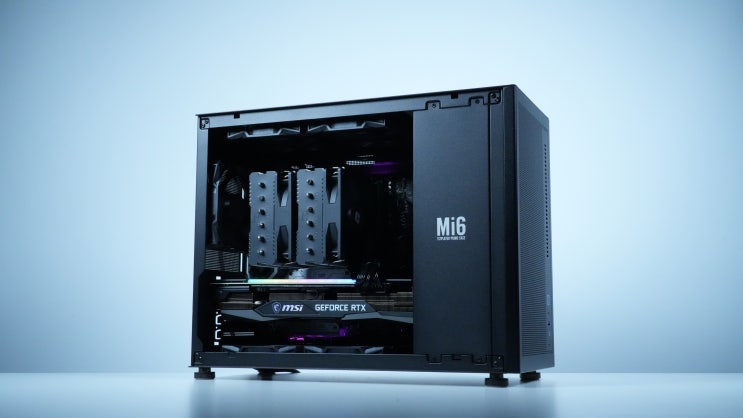 [신상케이스리뷰] 1ST PLAYER Mi6 케이스 이런 레이아웃 처음 보시죠? 게임방송 / 영상편집용 컴퓨터 출고 -라인컴즈 ...