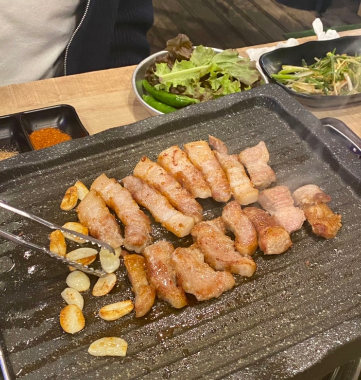 [인천/구월동/선수촌] 아시아드 맛집 자돈심 :: 초벌구이로 나오는 숙성 삼겹살의 자존심 : 네이버 블로그