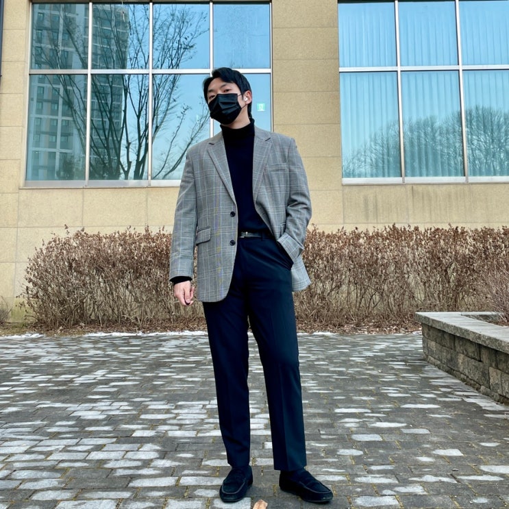 지오다노 슬랙스 신발 드라이빙슈즈 체크자켓 코디 남자 소개팅룩 Ootd 네이버 블로그
