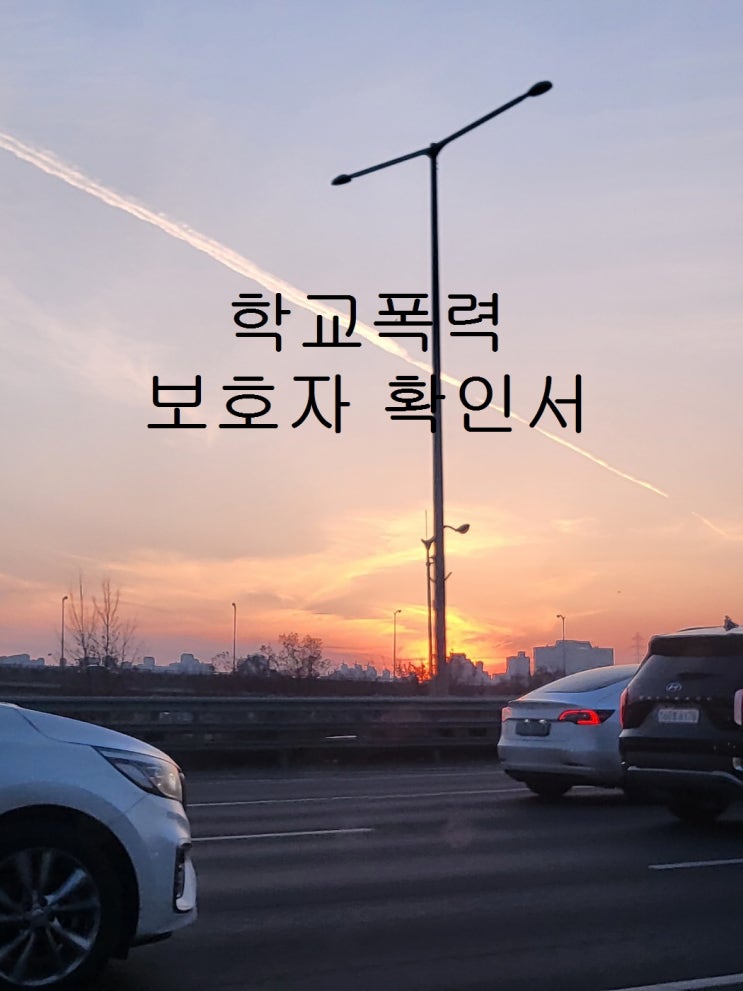 학교폭력 발생 시 보호자 확인서 작성방법및 대응 네이버 블로그
