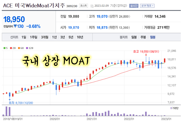 'ACE 미국WideMoat가치주' 국내 상장 미국 경제적 해자 ETF : 네이버 블로그