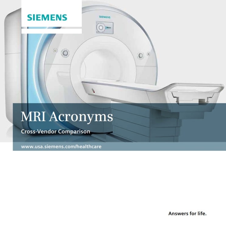 MRI pulse sequence 회사별 용어 : 네이버 블로그
