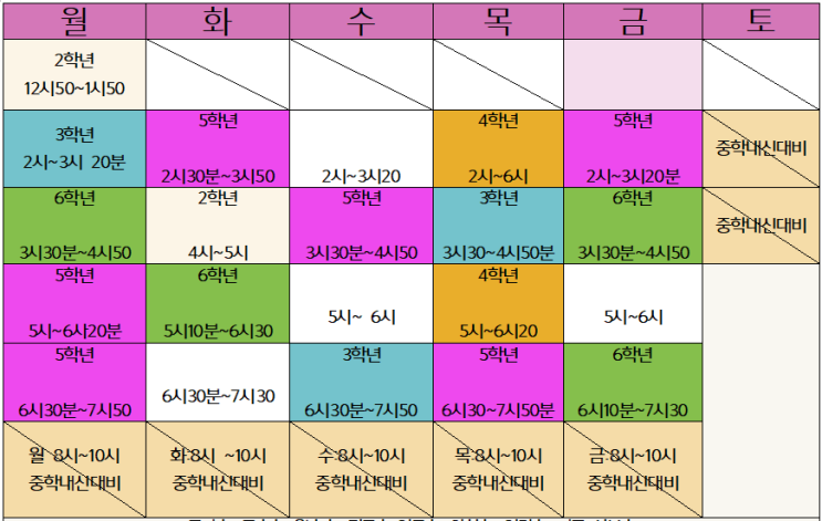 경험을 표현해봐요. / 3월 시간표 신청해주세요. 3월부터는 3학년 80분 수업이 진행됩니다. : 네이버 블로그