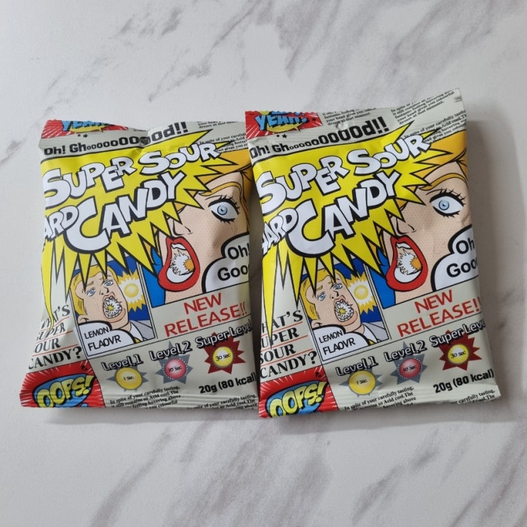 [노벨 슈퍼 사우어 캔디 Super Sour Candy] 극강의 신맛 레몬캔디 : 네이버 블로그