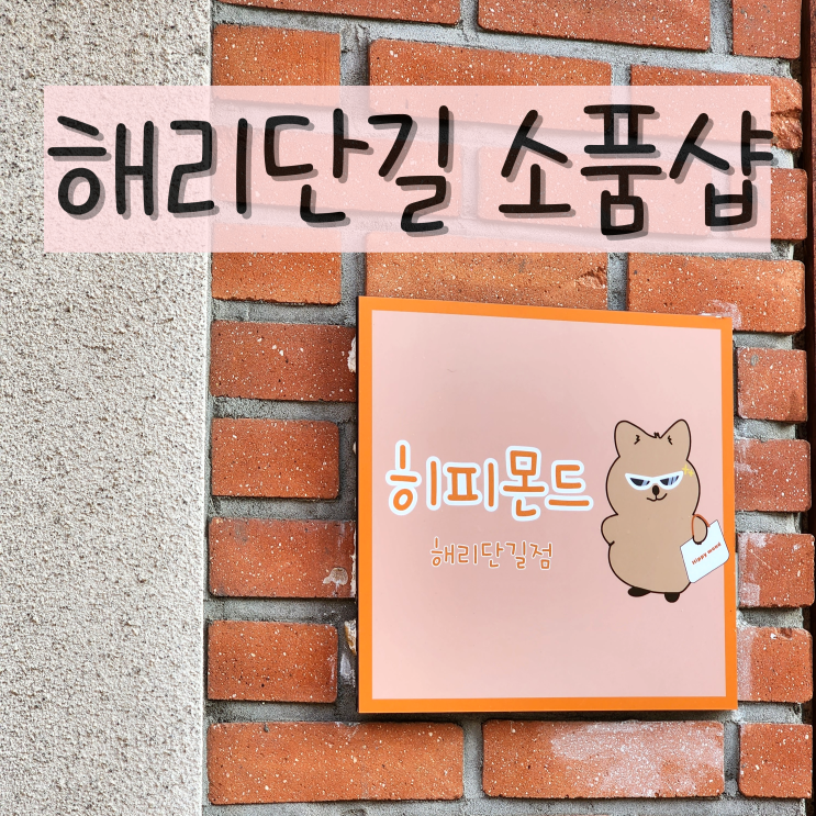 부산 해운대 소품샵 히피몬드 해리단길점 I 짱구 지브리 루피 스누피 등 I 주차정리 네이버 블로그
