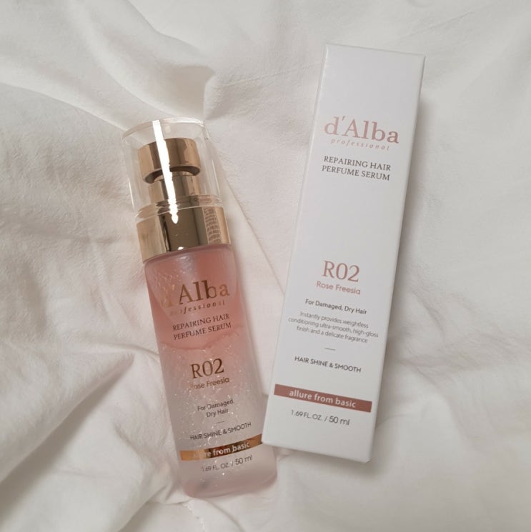 ⭐d'Alba Real Review EVENT⭐ 달바 프로페셔널 리페어링 헤어 퍼퓸 세럼 50ml / 로제 프리지아 : 네이버 블로그