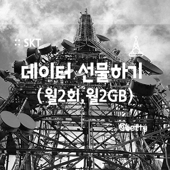 SKT 데이터 선물하기,받기 조건 - 월2회,월2GB한도,데이터 우선 사용순위 / 데이터리필 : 네이버 블로그