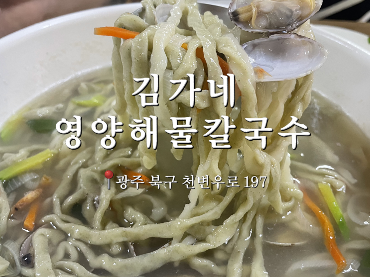 광주임동 광주 북구 칼국수 만두 맛집 쫄깃쫄깃한 바지락칼국수 김가네영양해물칼국수 네이버 블로그