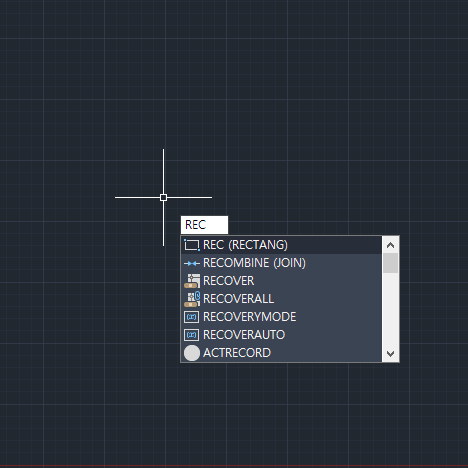 오토캐드(Autocad) 명령어 사각형 'rec' 부가기능들 아시나요? : 네이버 블로그