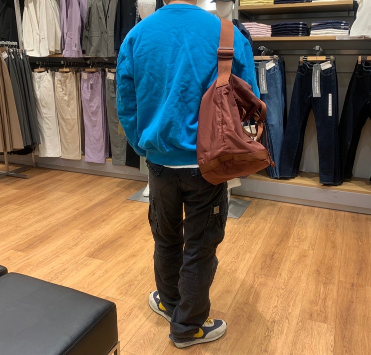 유니클로 U 르메르 23SS 자켓, 버킷백 신상 착용후기 : 네이버 블로그