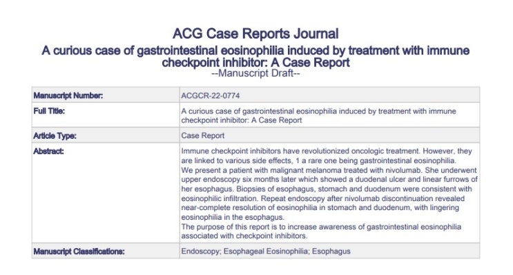ACG Case Reports Journal. review. 2023 : 네이버 블로그