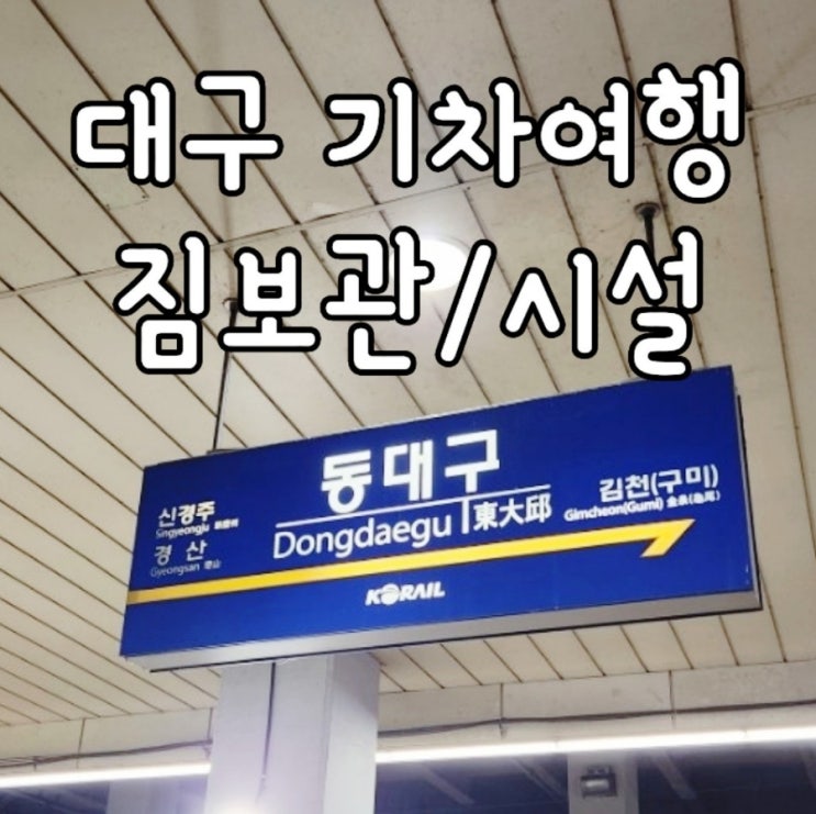 동대구역 짐보관 시설 정보 뚜벅이 기차 여행 꿀팁무료 물품보관함 반월당닭강정 네이버 블로그