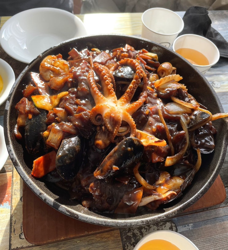 부산 기장 연화리 중식 맛집 연화반점 돌판 쟁반 짜장 짬뽕이 있는 해장에 좋은 중국집 네이버 블로그