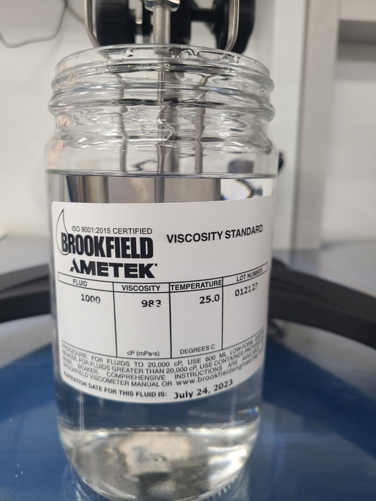 Brookfield(브룩필드) 회전형점도계 점검방법_7 : 네이버 블로그