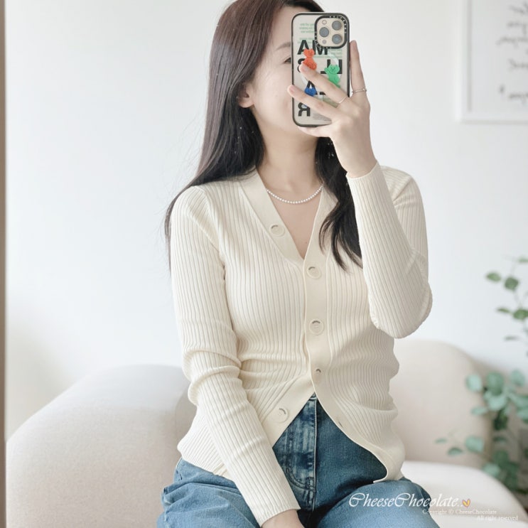 파페치 2월 할인코드 산드로 가브리엘 제니 가디건 1사이즈 가니 티셔츠 귀여워😀 네이버 블로그