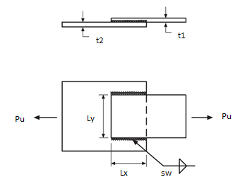 접합부 - Flat Section with Fillet Welded Lap Connection : 네이버 블로그