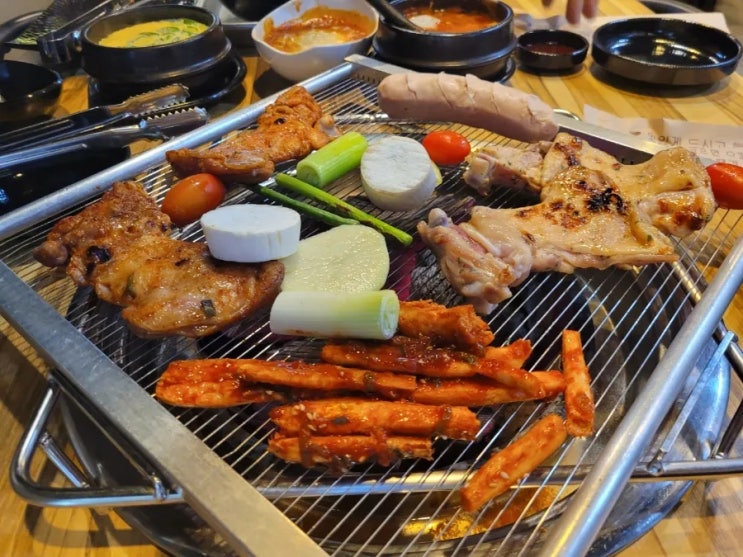 가산디지털단지 맛집 으뜸명가 숯불더덕닭갈비and숯불더덕통삼겹 추천 네이버 블로그