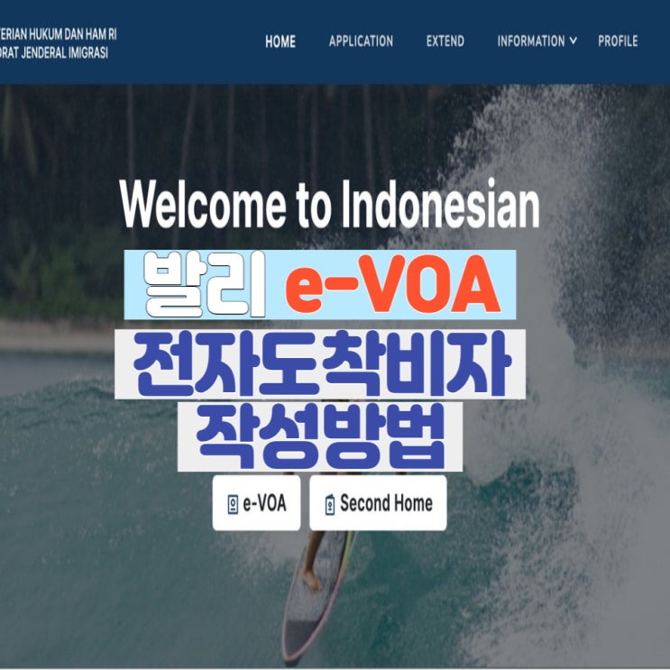 [발리🇮🇩] 발리 전자도착비자(e-VOA) 사전발급 및 작성방법 : 네이버 블로그