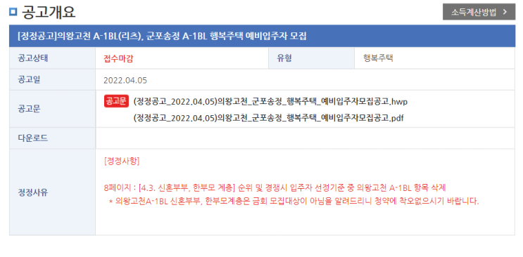 행복주택 기억하기 위해 작성하는 행복주택 입주기또 다른 행복주택 당첨의왕고천 A 1블록 예비입주자 편 네이버 블로그