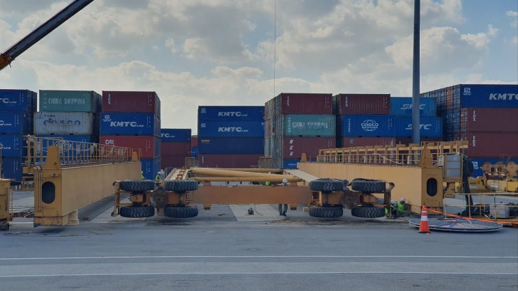 RTGC(Rubber Tire Gantry Crane)이전 설치 - 3탄 : 네이버 블로그