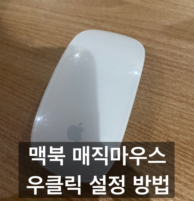 맥북 매직마우스 우클릭 설정하는 방법 알아볼게요^_^ : 네이버 블로그