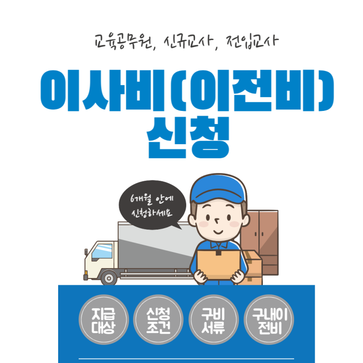 교육공무원 신규교사 전입교사 관외발령 이사비이전비 신청방법 조건 구비서류 네이버 블로그