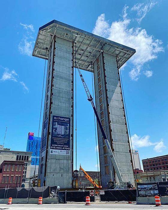 하향식 건축공법 Exchange Tower Michigan : 네이버 블로그