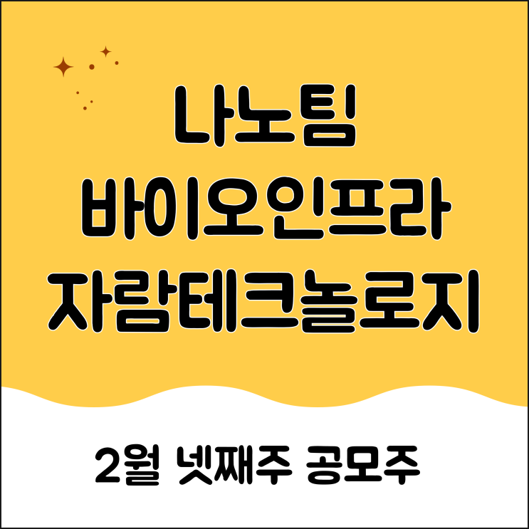 2월 넷째주 공모주 일정 나노팀 바이오인프라 자람테크놀로지 네이버 블로그